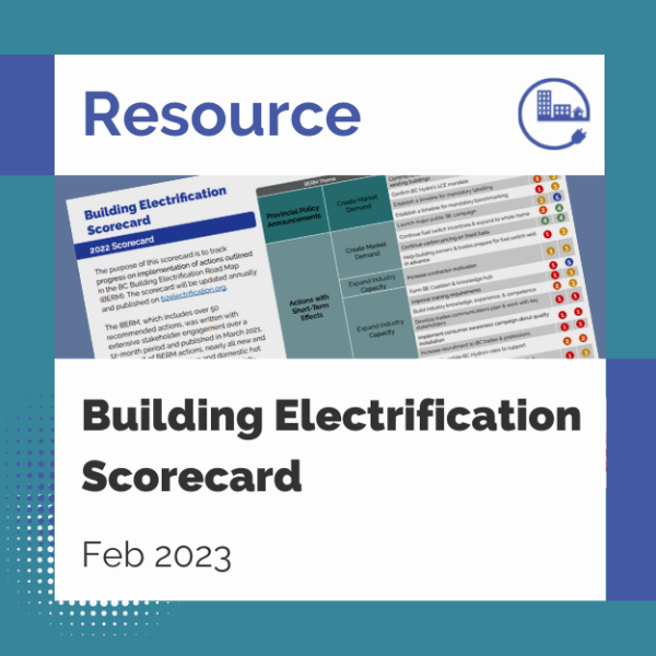 2022 BC Building Electrification Scorecard | B2E